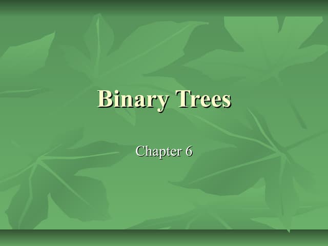 Binary Trees Ppt