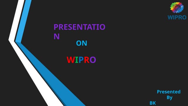 Organisation structure, culture and strategies of wipro | PPTX