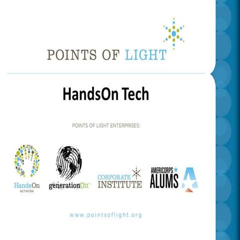 About HandsOn Tech | PPT
