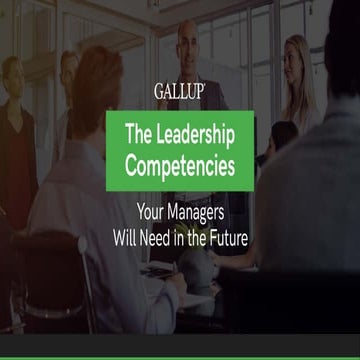 Gallup - Leadership Competencies | PDF | Executive Leadership ...