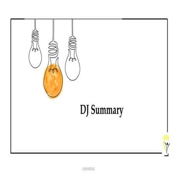 فكرة DJ Summary | PPT