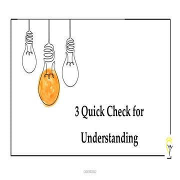 فكرة 3 Quick Check for Understanding | PPT