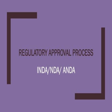 INDA/NDA/ANDA | PPTX