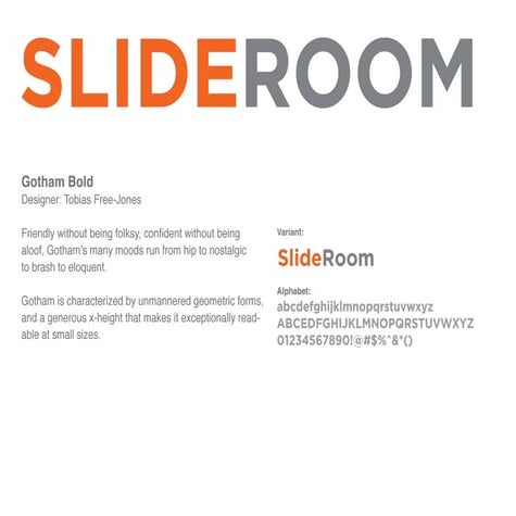SlideRoom Typeface | PPT