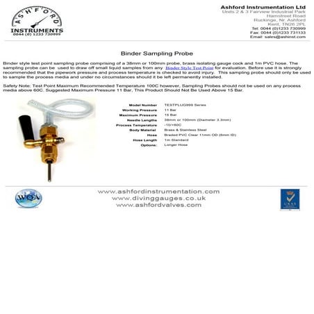Binder sampling probe | PDF
