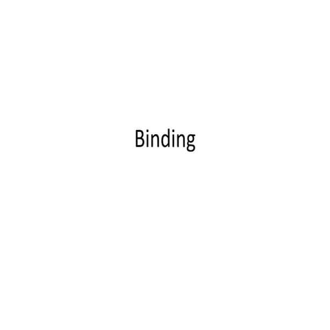 Binding | PPTX