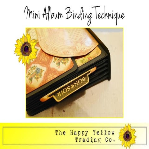 Mini Album Binding tutorial | PDF | Scrapbooking | Arts and Crafts
