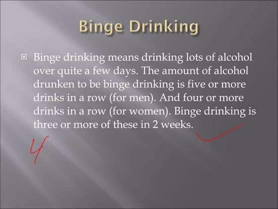 Binge drinking | PPTX
