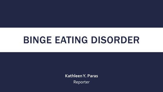 Eating disorders | PPT