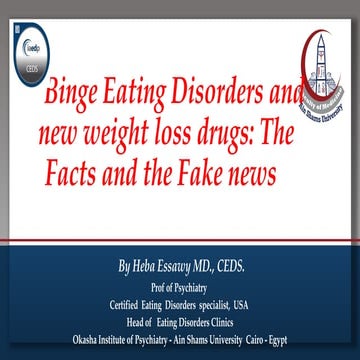 binge eating & Treatment 2024 . Egypt pptx | PPTX