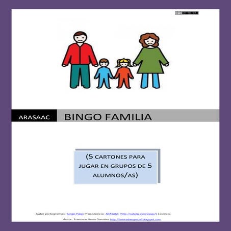 Bingo de la familia | PDF