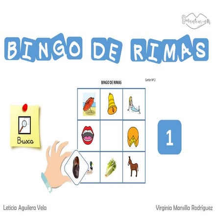 BINGO-DE-RIMAS-MANIPULATIVO-1.pdf primaria | PDF