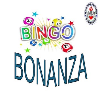 1BINGO BONANZA TO BE USED AS VISUAL AIDS | PPTX