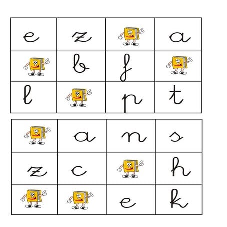 Bingo lletres minúscules | PDF