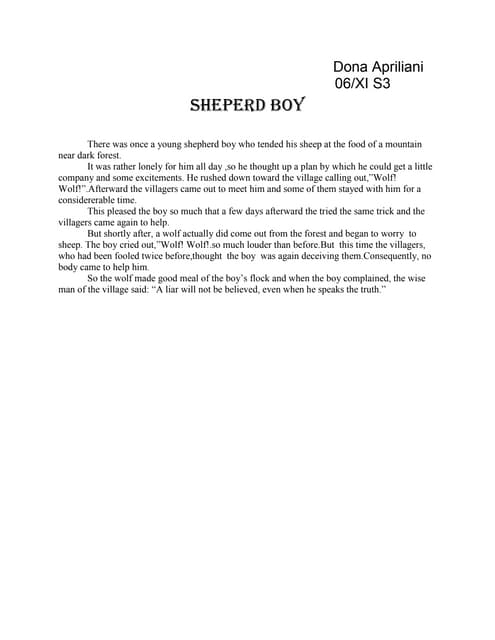 The Shepherd Boy and the Wolf.pdf