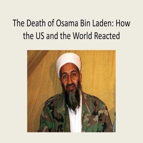 The Death of Osama Bin Laden | PPTX