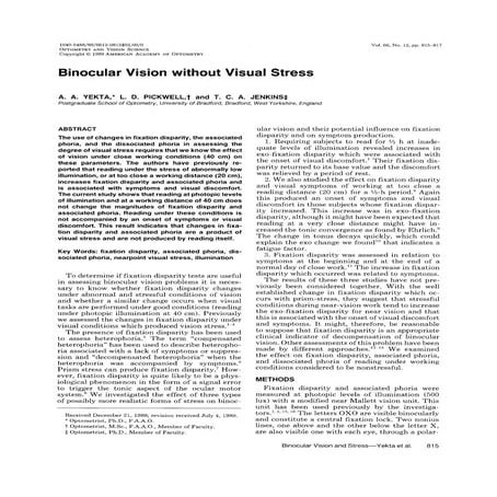 Binocular vision without_visual_stress.2 | PDF