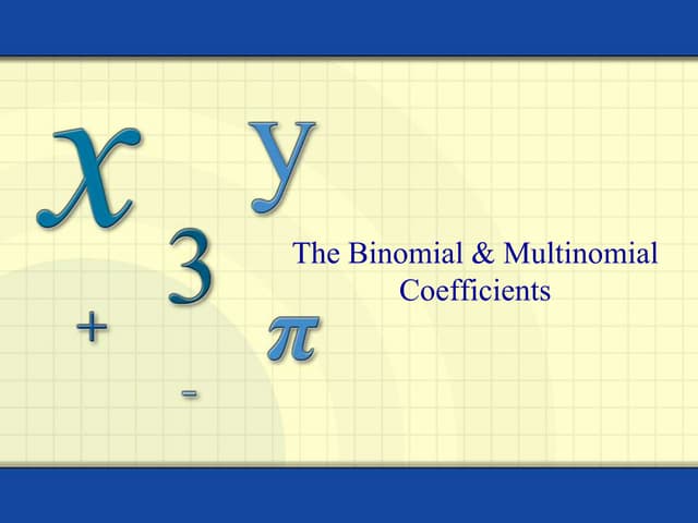 The binomial theorem class 11 maths | PPT