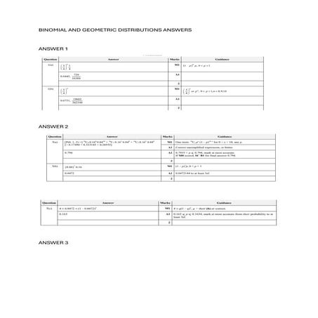 BINOMIAL AND GEOMETRIC DISTRIBUTIONS ANSWERS.pdf