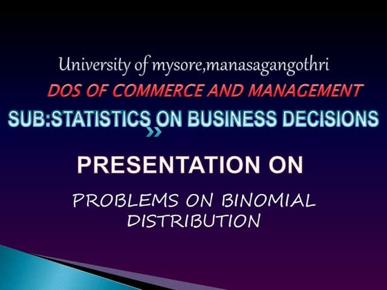 Poisson distribution | PPT