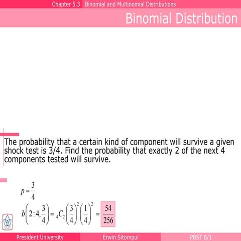 Binomial ex 4 and 5 | PPTX | Medical Health