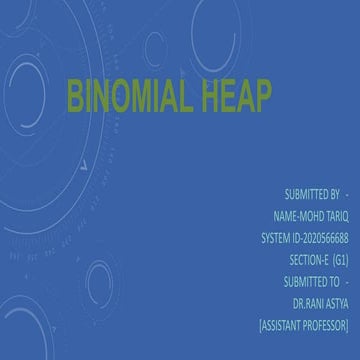 Binomial Heap Daa Ppt 2ppt 