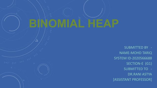 Binomial Heap Daa Ppt 2ppt