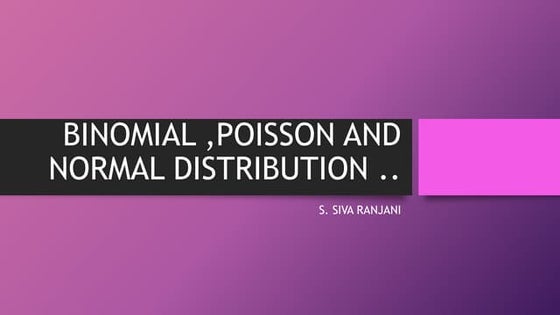 Binomial distribution | PPTX | Physics | Science
