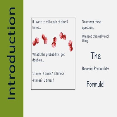 Binomial probability formula | PPT