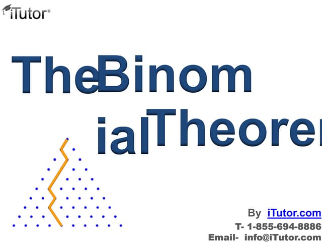 The binomial theorem class 11 maths | PPT