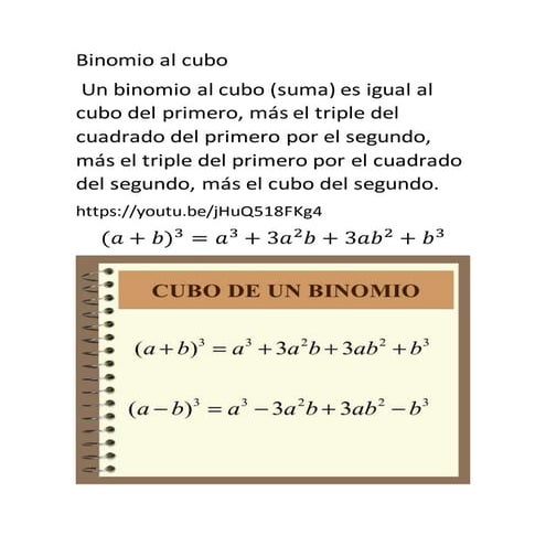 Binomio al cubo | DOCX