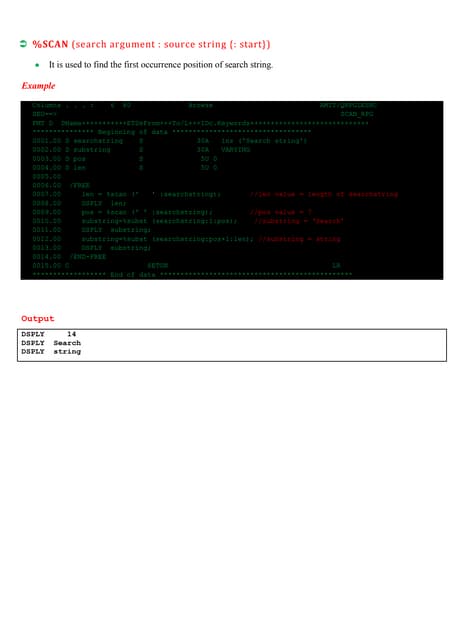 as400 built in function-list | DOCX | Programming Languages | Computing