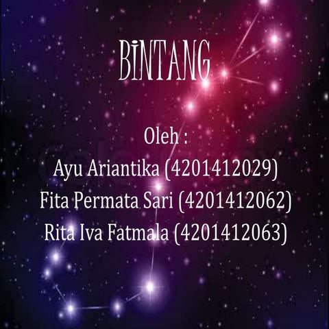 Bintang dan Evolusinya | PPTX