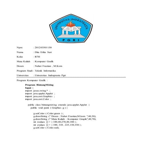 Bintang miring | DOCX