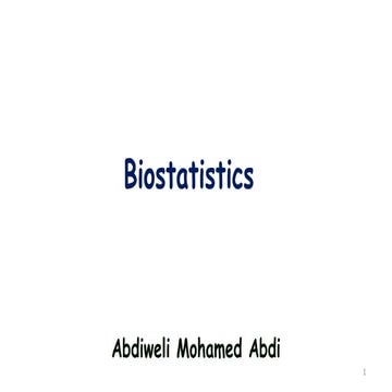 Chapter one: Introduction to biostatistics.pptx