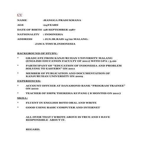 Bio | DOCX | Education