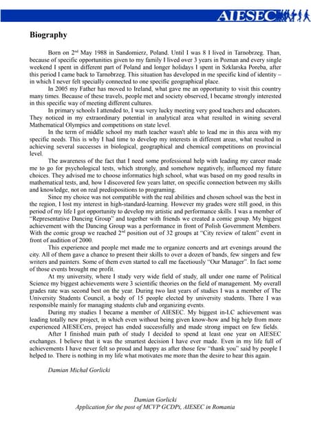 Examples of personal statements | DOCX