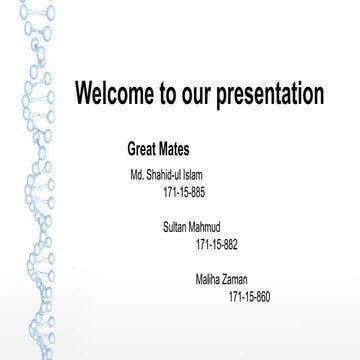 Bioinformatics presentation on finding gene in DNA | PPT