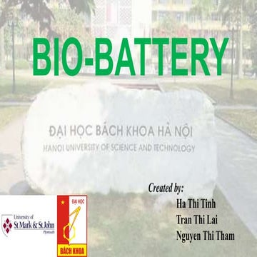 Bio battery | PPTX