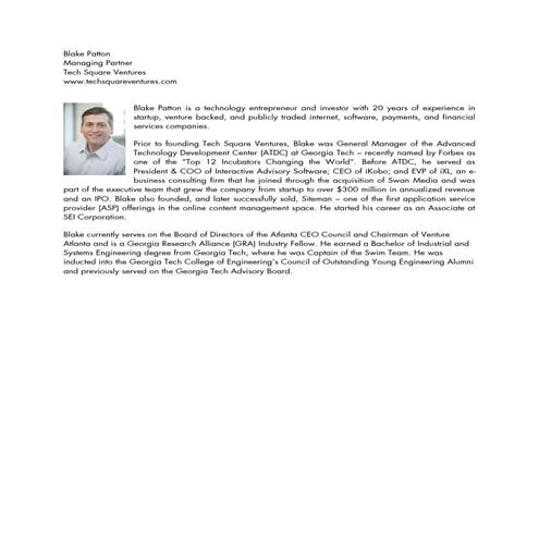 Bio - Blake Patton | PDF