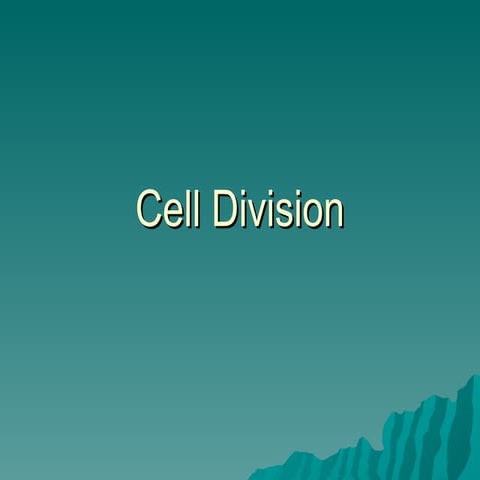 Bio Cell Division | PPT | Biological Sciences | Science