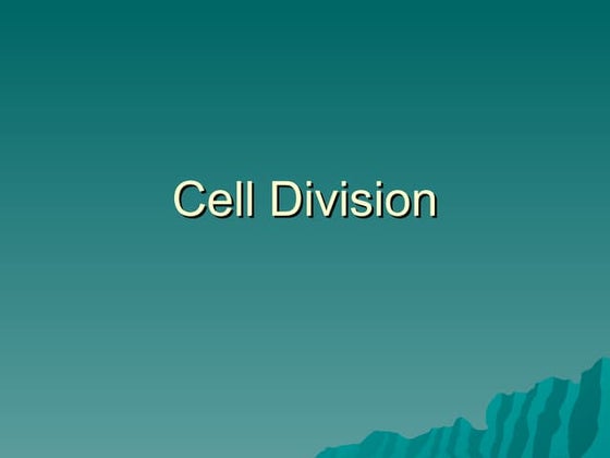 Mitosis in a plant cell | PPT | Biological Sciences | Science