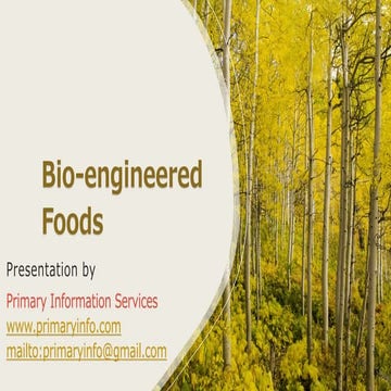 Bio engineered-foods | PPT