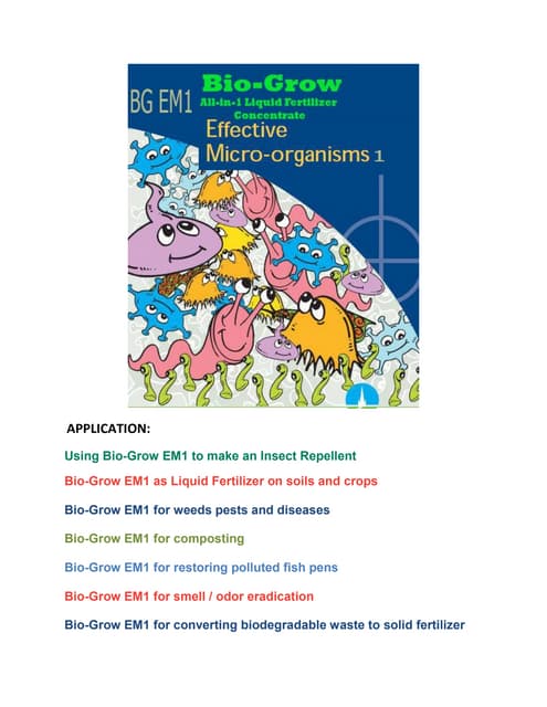 Organic Fertilizer 4 | TEA MANURE | PDF