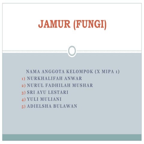 PPT Materi : Jamur (fungi) | PPTX