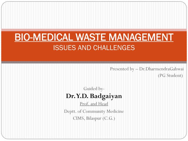 Biowaste management | PPTX
