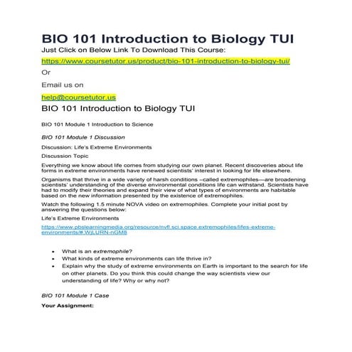 Introduction to IB Biology | PPTX