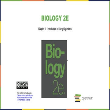 Bio130 Chapter 1 Lecture Slides - Introduction to Living Organisms ...