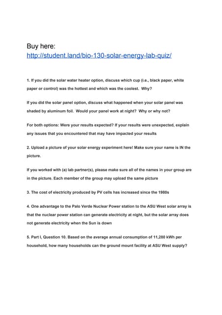 Interesting facts about Solar Energy | PPT