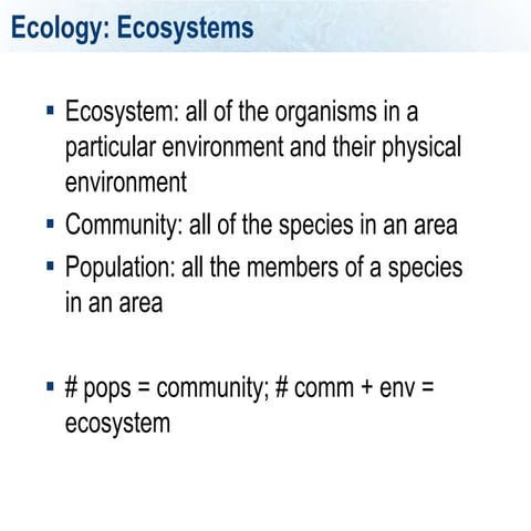 Bio 151 ecology | PPTX